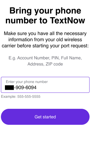 Bringing your current phone number to TextNow – TextNow Support